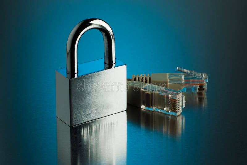The Concept of an Encrypted Internet Connection. Stock Image - Image of ...