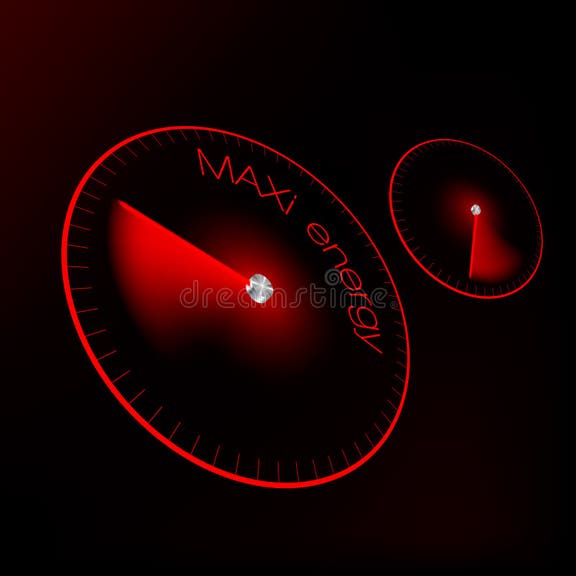 The Concept of Energy in the Form of a Speedometer Stock Vector ...