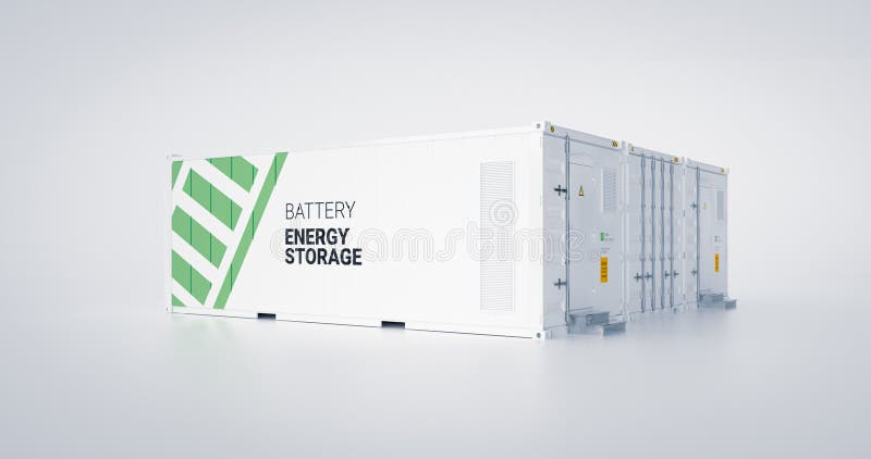 Concept of Energy Storage Unit - Multiple Conected Containers with ...