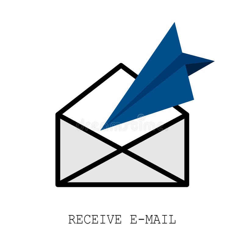 Receive e-mail icon. stock vector. Illustration of multimedia - 143275083