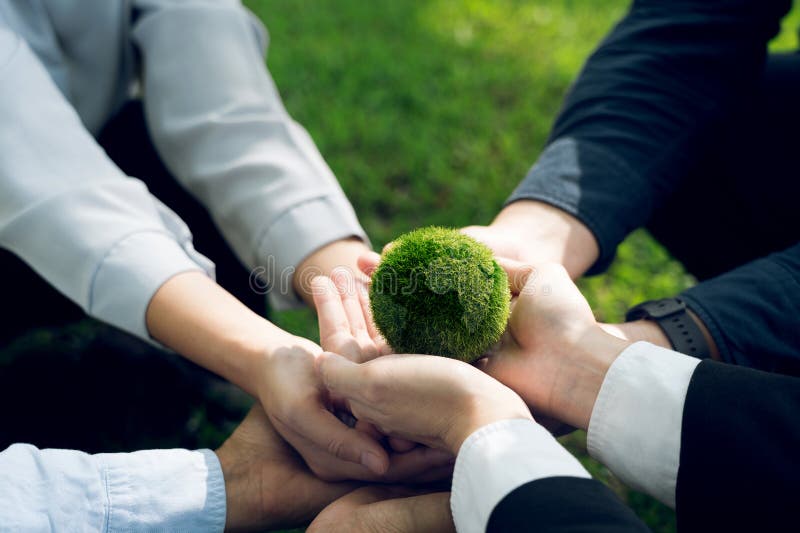 Concept of the Environment World Earth Day. Hands Holding Green Earth ...