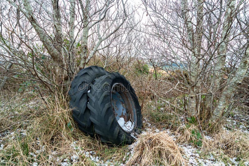 Concept of Environmental Pollution with Old Tractor Tyres and Wheels in ...