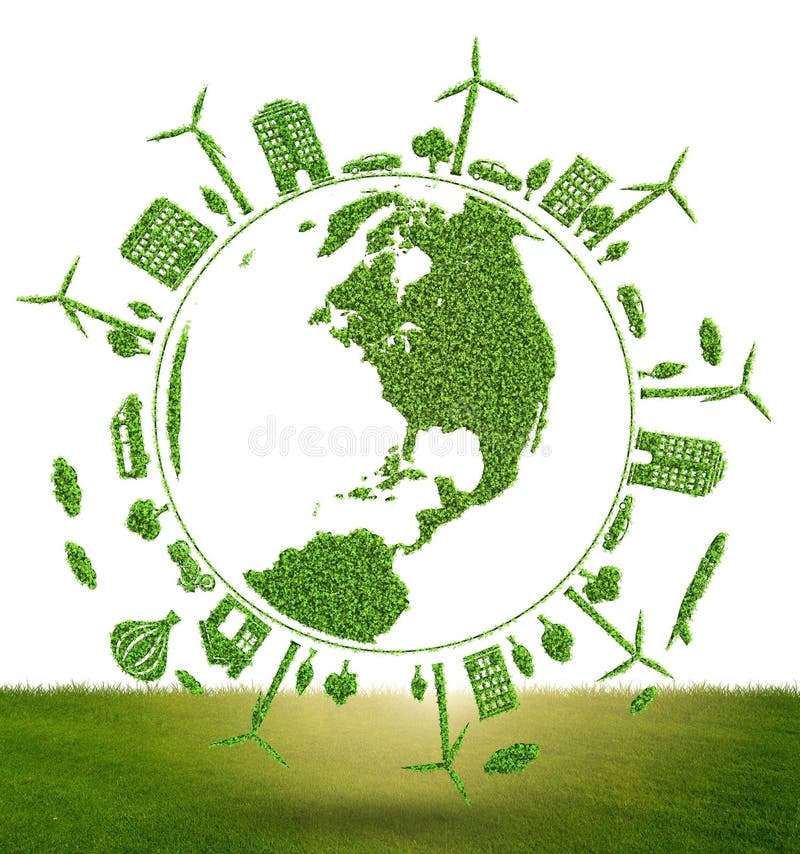 Concept of Environmental Protection - 3d Rendering Stock Illustration ...