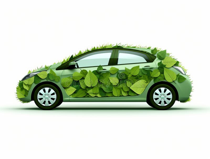 Concept of Environmentally Friendly with Eco Car. Stock Image - Image ...