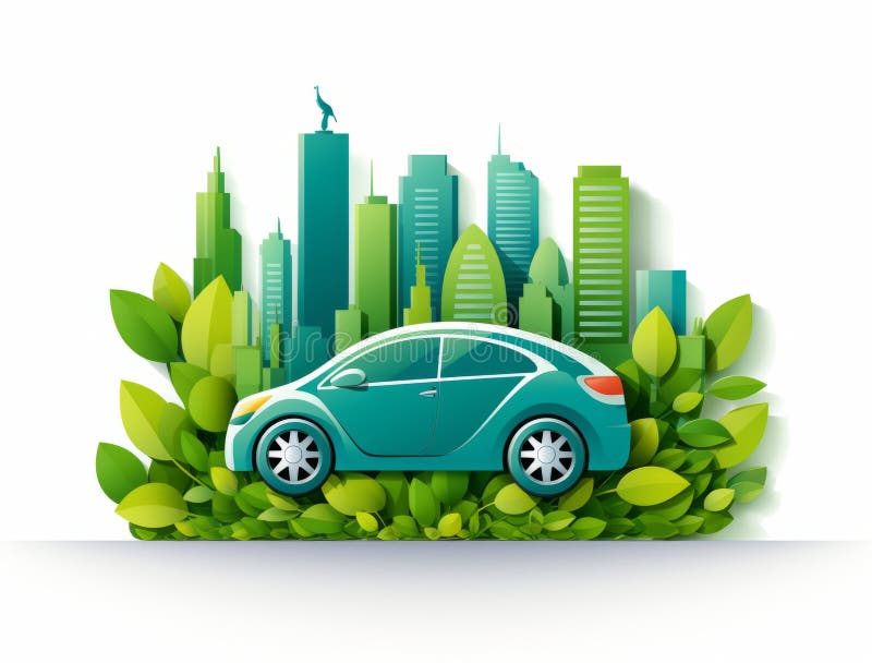 Concept of Environmentally Friendly with Eco Car. Stock Photo - Image ...