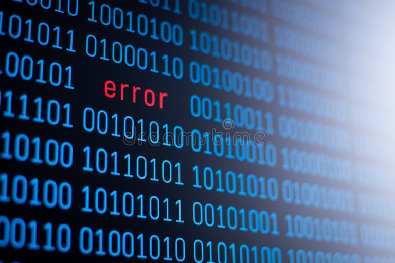 Concept of Error in Program Code Stock Photo - Image of programming ...