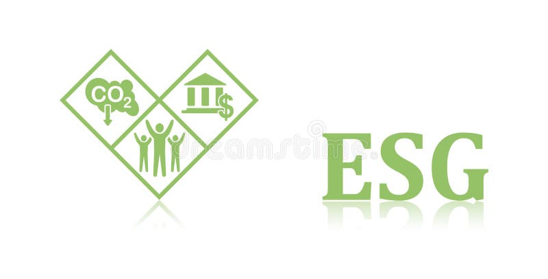 Concept of esg stock illustration. Illustration of business - 261990385