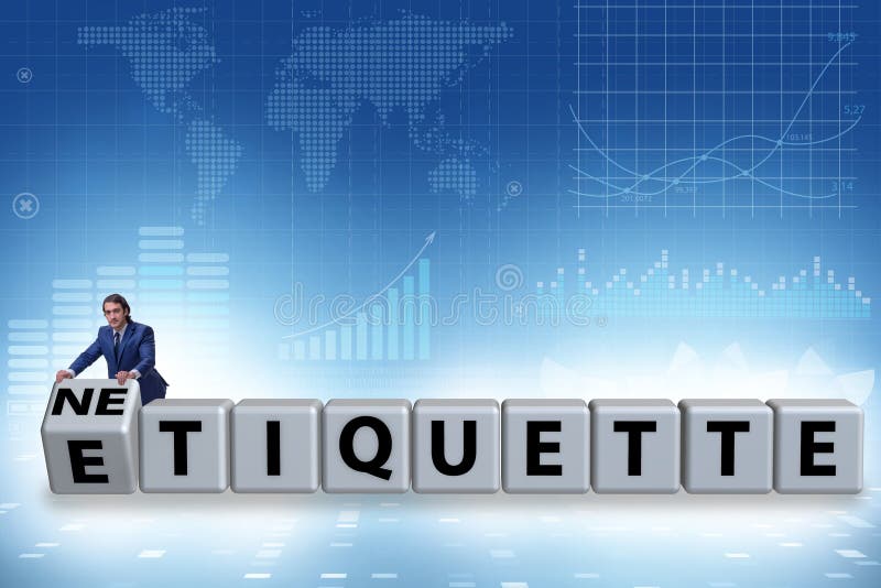 NETIQUETTE Text Written on Red Rectangle Stamp Stock Photo - Image of ...