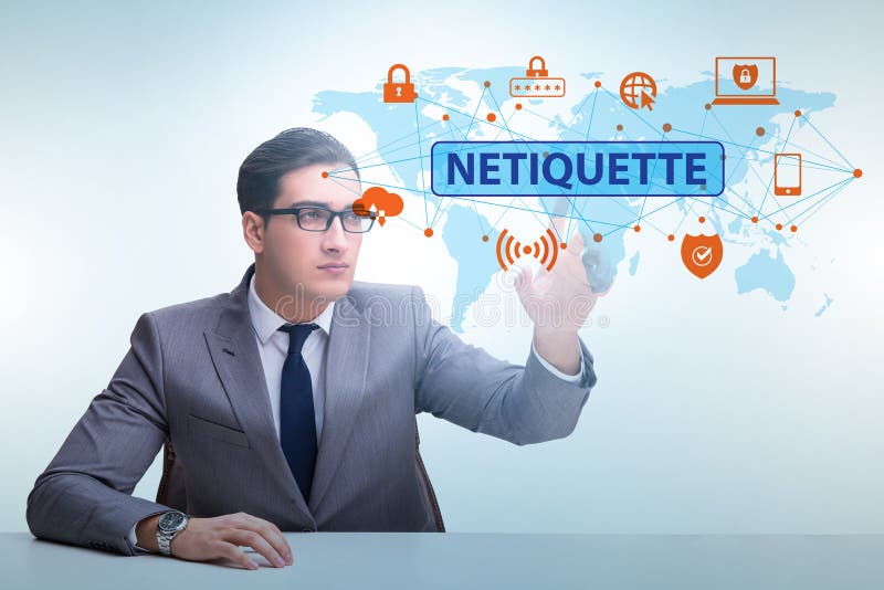 NETIQUETTE Text Written on Red Rectangle Stamp Stock Photo - Image of ...