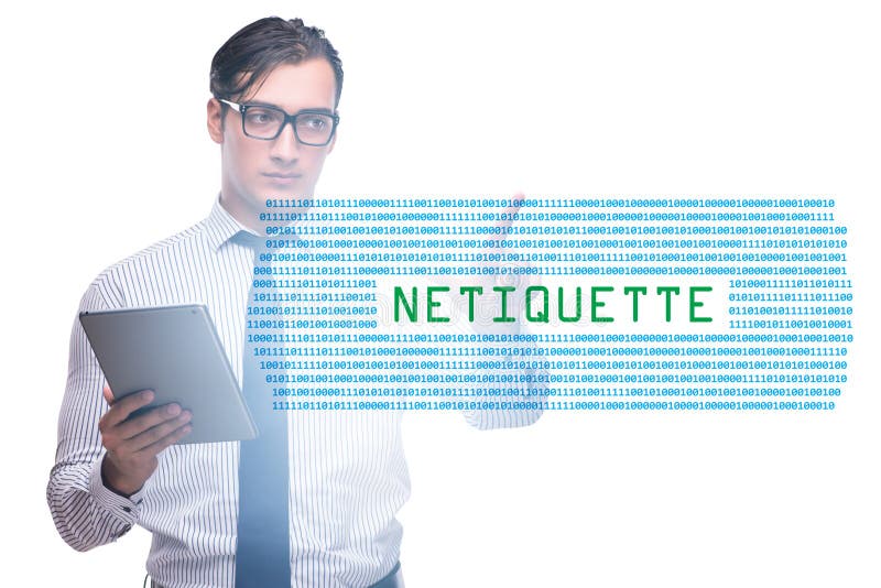 Concept of Etiquette and Netiquette Stock Photo - Image of interaction ...