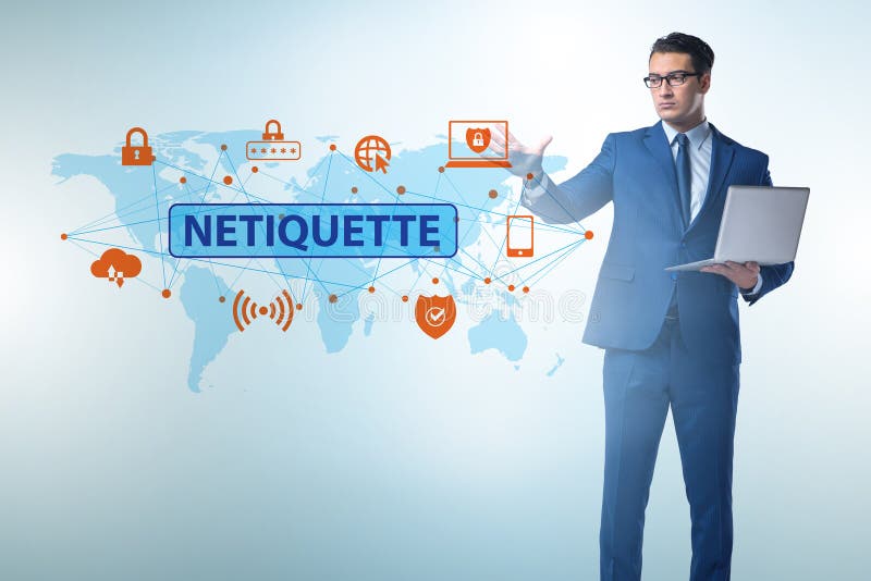 Concept of Etiquette and Netiquette Stock Photo - Image of etiquette ...