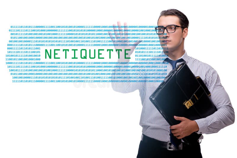 Concept of Etiquette and Netiquette Stock Photo - Image of polite ...