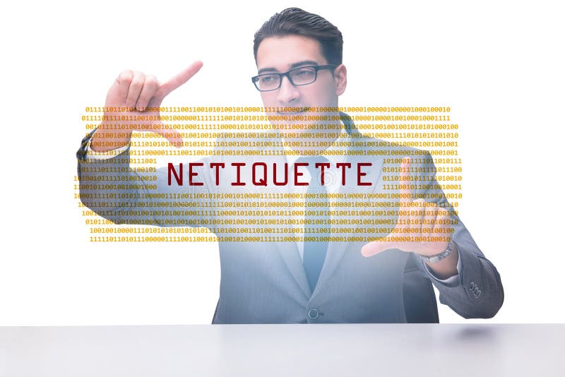 Concept of Etiquette and Netiquette Stock Photo - Image of community ...