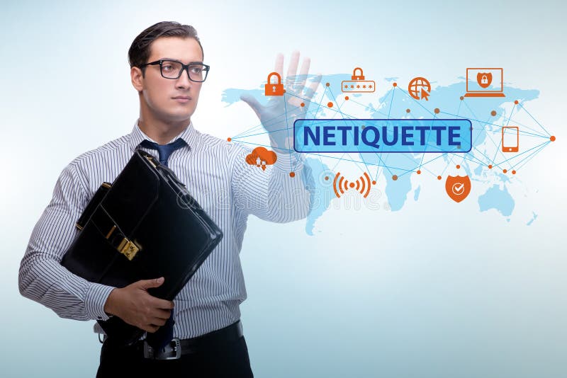 Concept of Etiquette and Netiquette Stock Photo - Image of custom ...