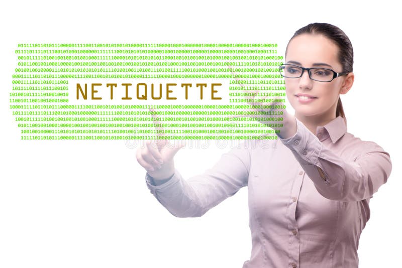 Concept of Etiquette and Netiquette Stock Photo - Image of netiquette ...