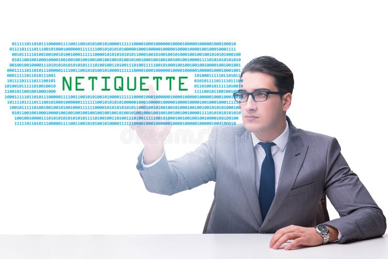 Concept of Etiquette and Netiquette Stock Image - Image of network ...