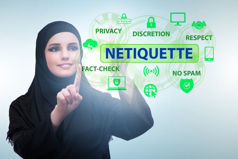 Concept of Etiquette and Netiquette Stock Photo - Image of custom ...
