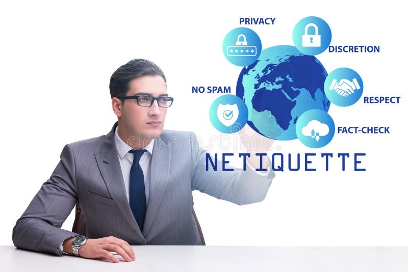 NETIQUETTE Text Written on Red Rectangle Stamp Stock Photo - Image of ...