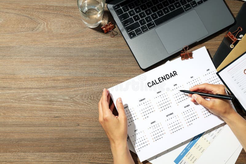 Concept of Event Planning and Work Planning, Space for Text Stock Image ...