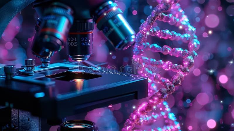 Concept of the Evolution of Human DNA in the Distant Future Stock ...