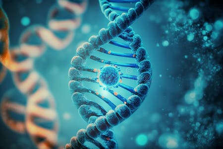 Concept of the Evolution of Human DNA in the Distant Future Stock ...