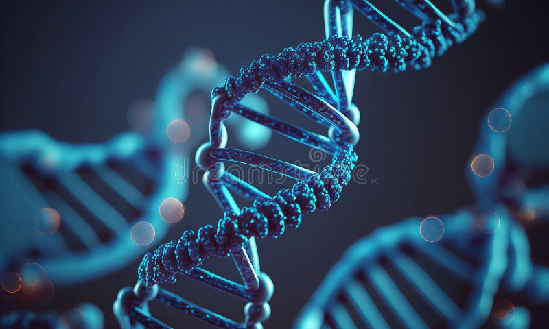 Concept of the Evolution of Human DNA in the Distant Future. View Under ...