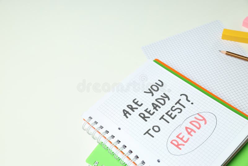 Concept of Exams and Tests, Space for Text Stock Photo - Image of ...