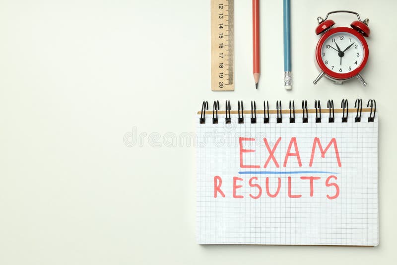 Concept of Exams and Tests, Space for Text Stock Photo - Image of note ...