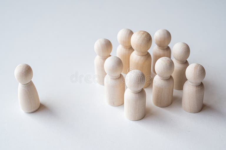 Concept of Exclusion and Discrimination. Stock Image - Image of ...