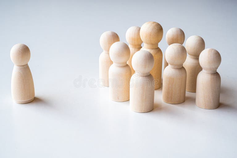 Concept of Exclusion and Discrimination. Stock Image - Image of ...