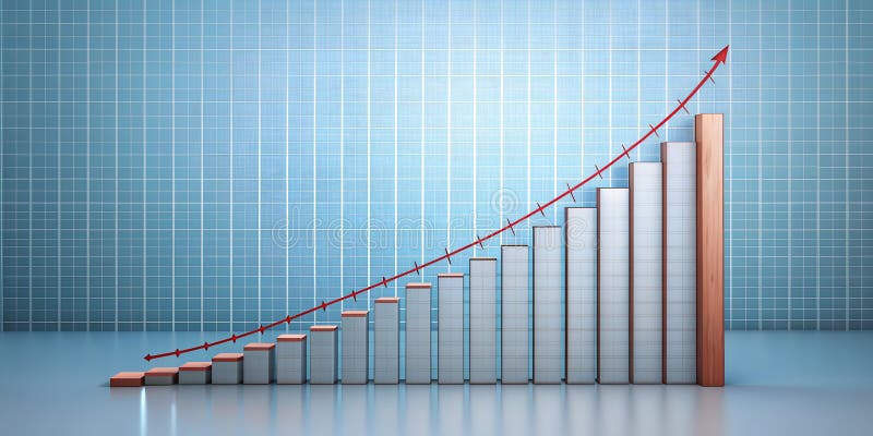 The Concept of Exponential Growth Background Generative by AI Stock ...