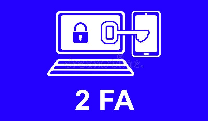 Concept of 2fa stock illustration. Illustration of secure - 314151907