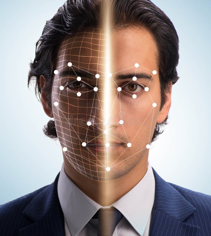 Concept of Face Recognition Software and Hardware Stock Image - Image ...