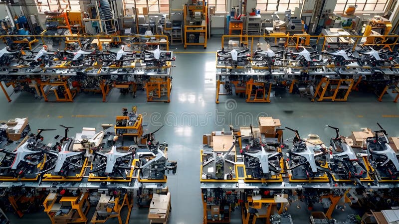 Concept of a Factory for Assembly of Multicopter Type Aerial Drones ...