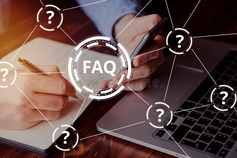 Concept FAQ on the Main Issues on the Topic of Freelance Work Stock ...