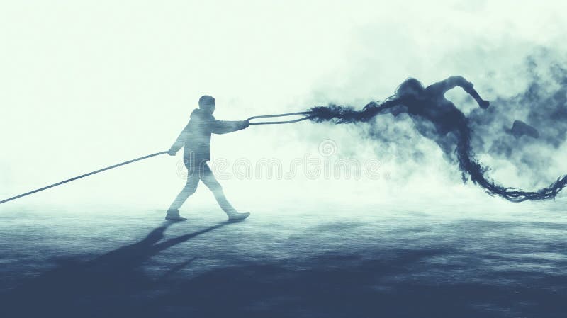 Concept of Fighting with Darkness Stock Photo - Image of dark, evil ...