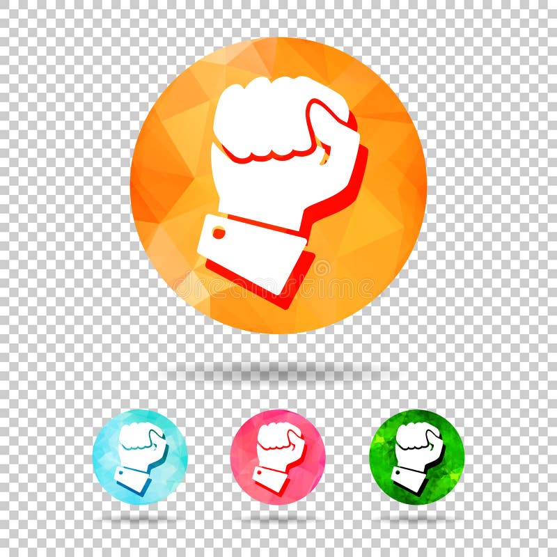 Concept of Fighting for Rights. Abstract Geometric Triangular Colorful ...