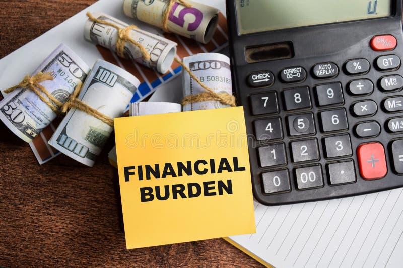 Concept of the tax burden stock photo. Image of bankrupt - 274806996