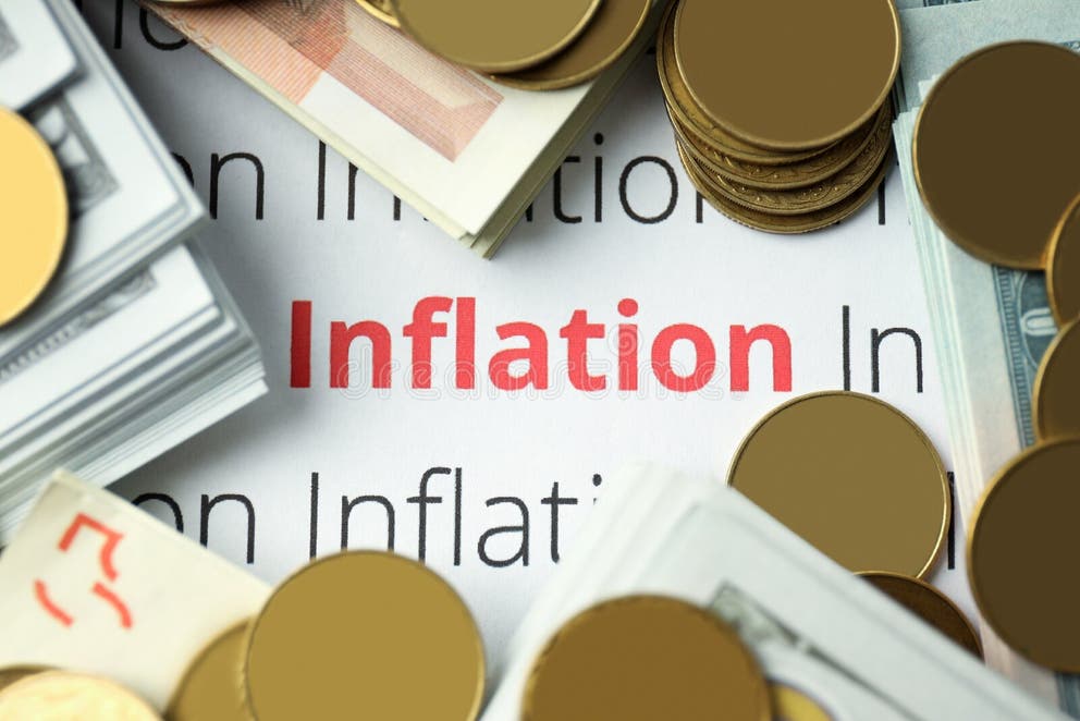 Concept of Financial, Economic Problems and Inflation Stock Image ...