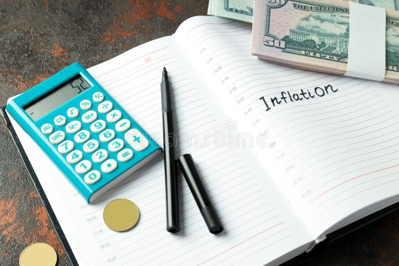 Concept of Financial, Economic Problems and Inflation Stock Photo ...