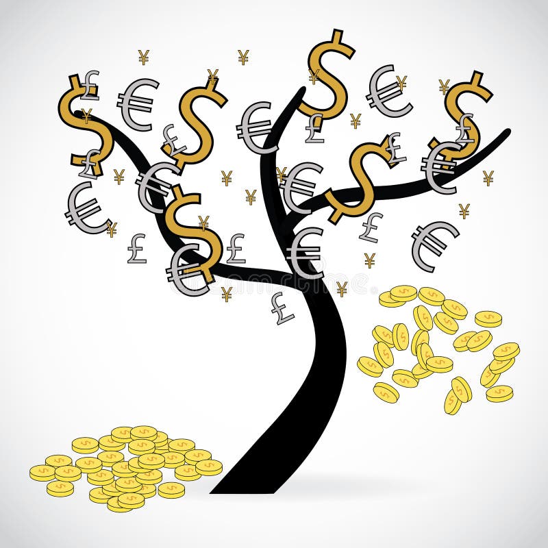 Concept of Financial Growth through an Illustration with a Tree Stock ...