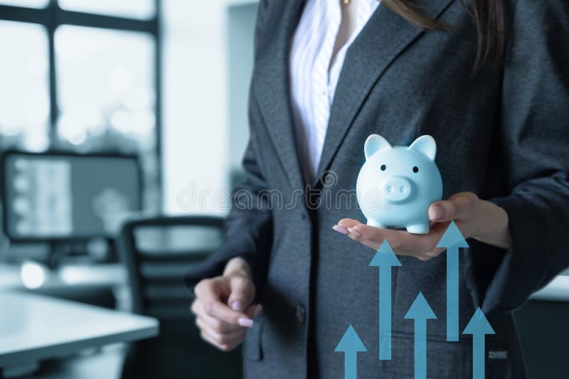 The Concept of Financial Trading and Profit Analytics Stock Image ...