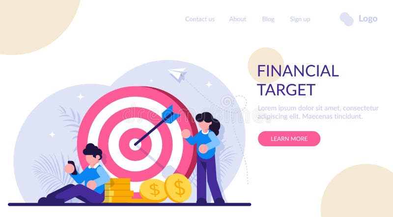 Concept of Financial Target. Data Analytics, Marketing Solutions ...