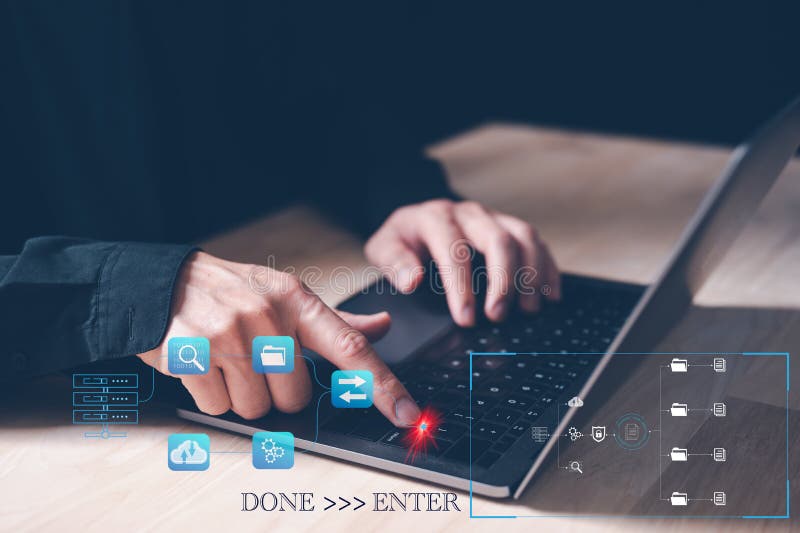 The Concept of Finished Job Done Stock Image - Image of deal, table ...