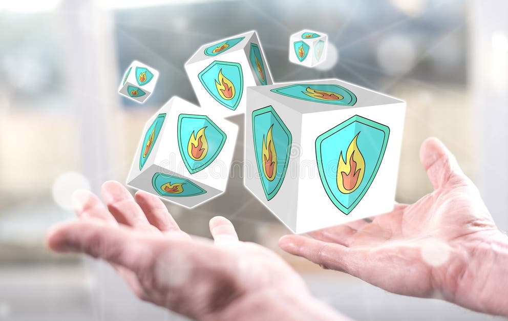 Concept of fire protection stock image. Image of firewall - 337493297