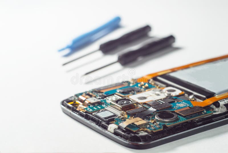 Concept of Fixing Smartphone Mobile Stock Image - Image of repair ...
