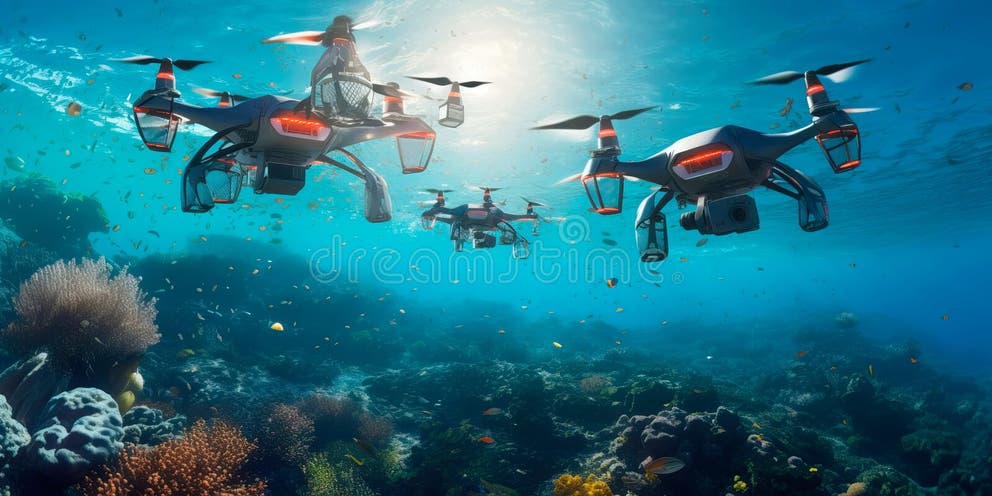 Concept for a Fleet of Drones Designed To Clean Up Ocean Pollution ...