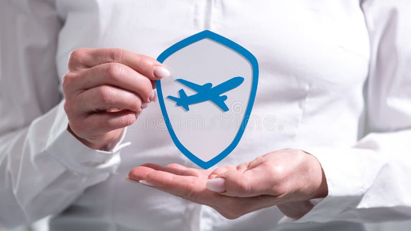 Concept of Flight Insurance Stock Photo - Image of care, service: 187342634