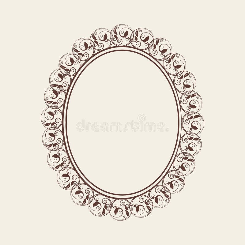 Concept of Floral Design Decorated Frame. Stock Illustration ...