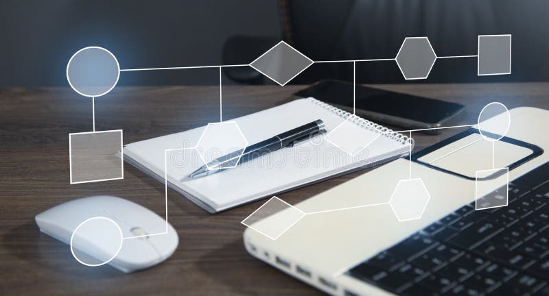 Concept of Flowchart. Business Process Stock Image - Image of flowchart ...